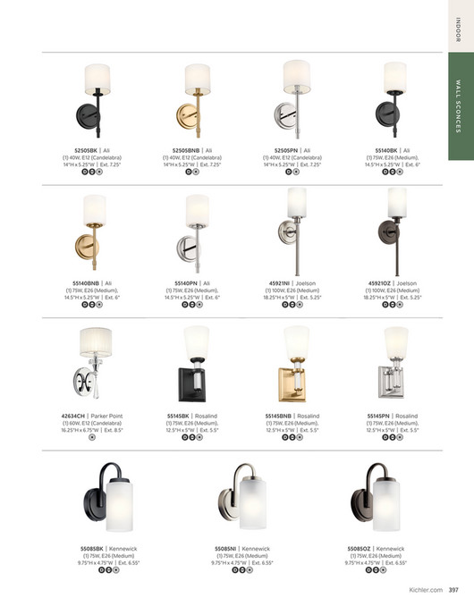 Kicher Lighting Decorative Resource Guide Catalog - Page 396-397